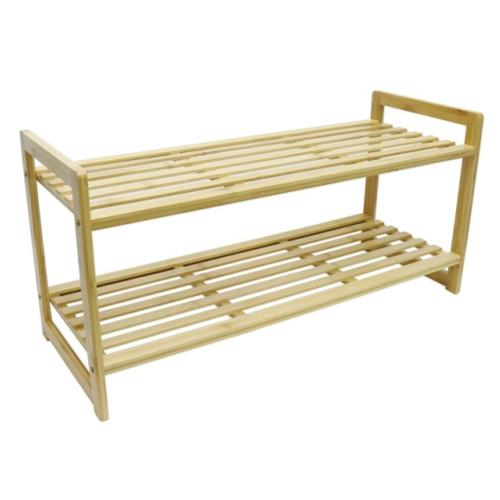 2-Tier Bamboo Shoe Rack - Buywise Stores Ltd