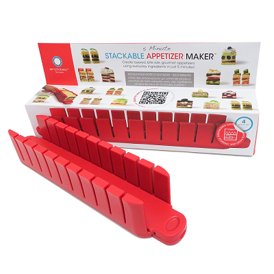 Architec Five Minute Stackable Appetizer Maker, Red - Buywise Stores Ltd