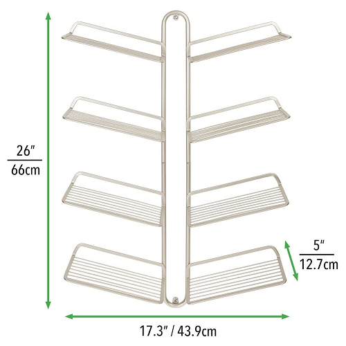 mDesign Modern Metal Shoe Tree, Satin - Buywise Stores Ltd